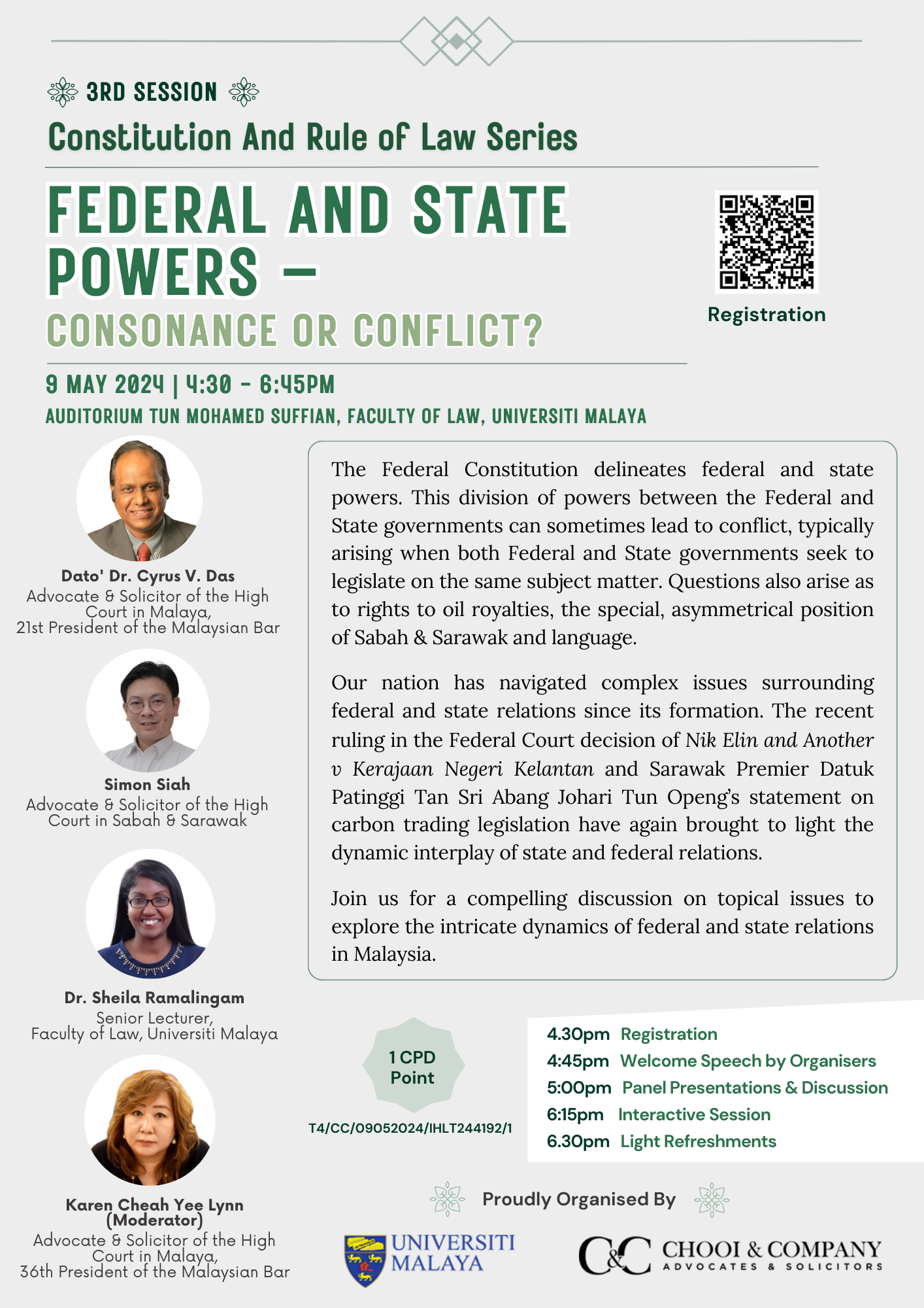 The Constitutional & Rule of Law Series (CRLS) - Chooi & Company